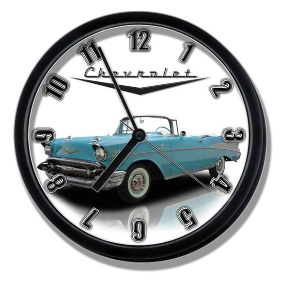 Clock | Wall Decor | Chevrolet Bel Air Convertible Classic Car Wall ...